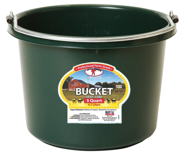 5 Quart Plastic Bucket | Miller Manufacturing Company