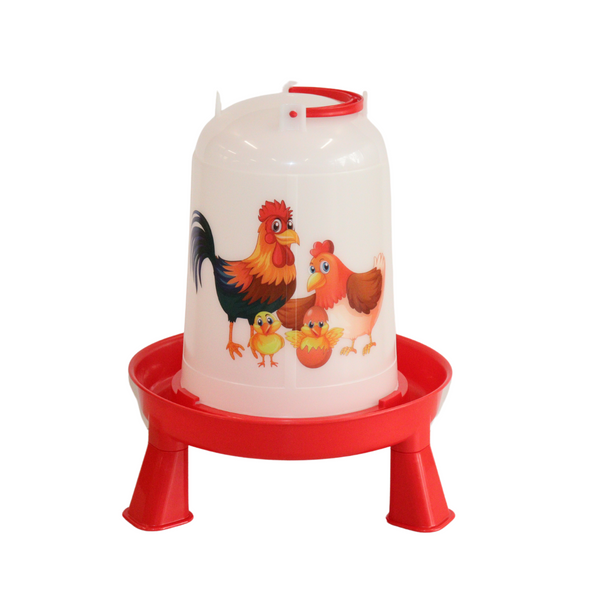 Illustrated Poultry Waterer with Legs | Miller Manufacturing Company