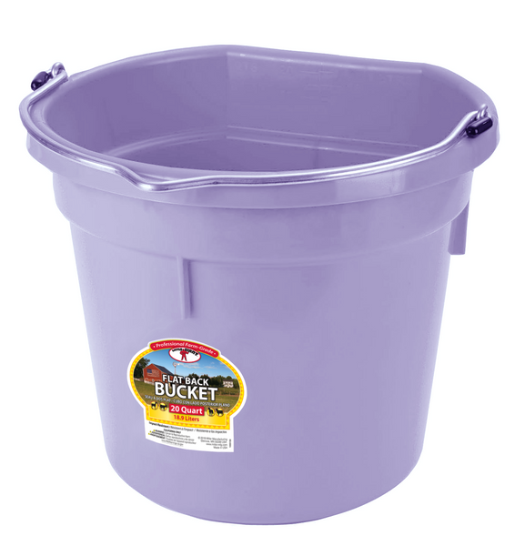 Flat Back Plastic Bucket | Miller Manufacturing Company