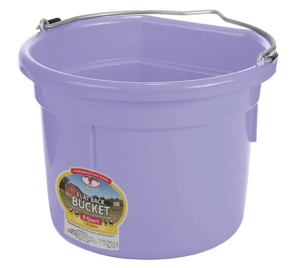 Flat Back Plastic Bucket | Miller Manufacturing Company