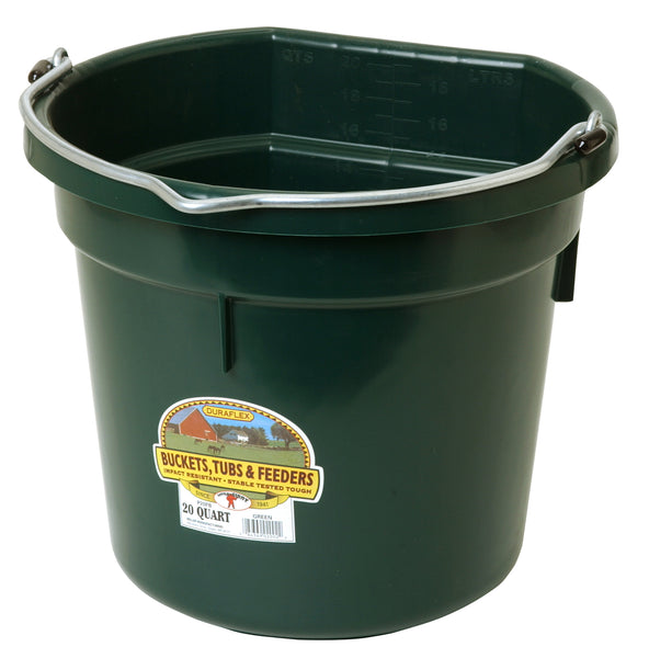 8 Quart Flatback Plastic Bucket | Miller Manufacturing Company