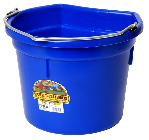 8 Quart Flatback Plastic Bucket | Miller Manufacturing Company