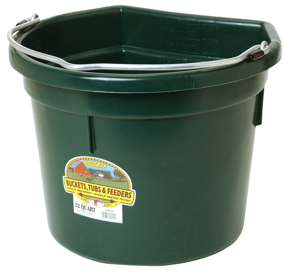 Flat Back Plastic Bucket | Miller Manufacturing Company